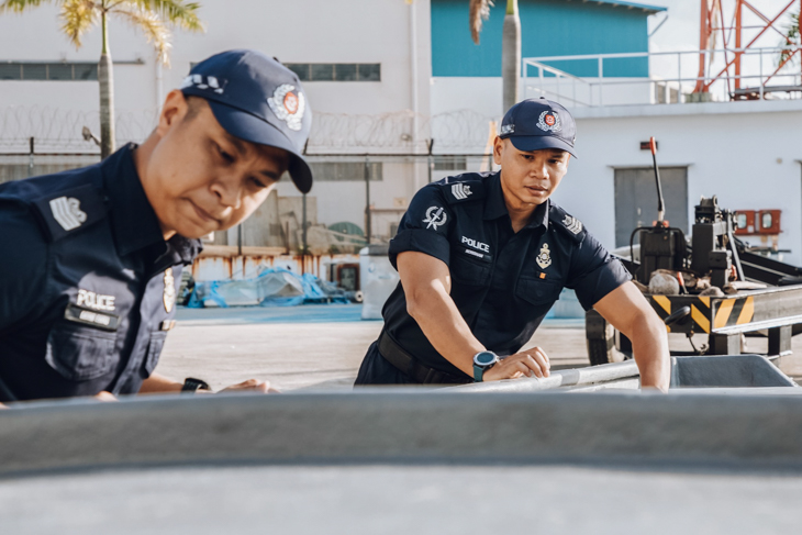 Coastal Enforcers: Swift Response by Sea and Land